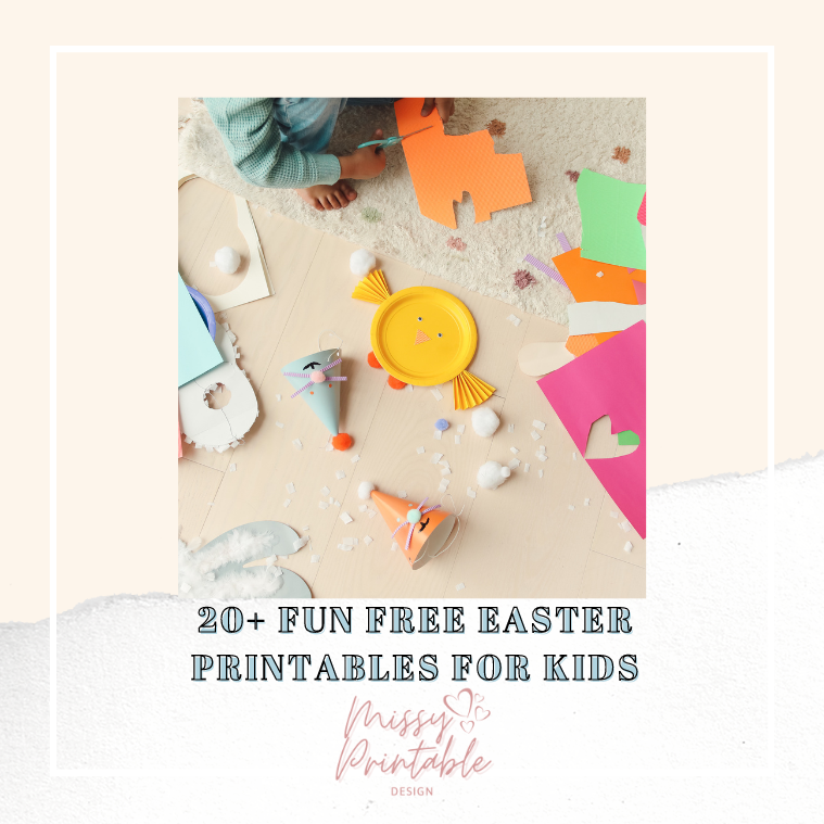 20+ Fun Free Easter Printables for Kids - MissyPrintableDesign
