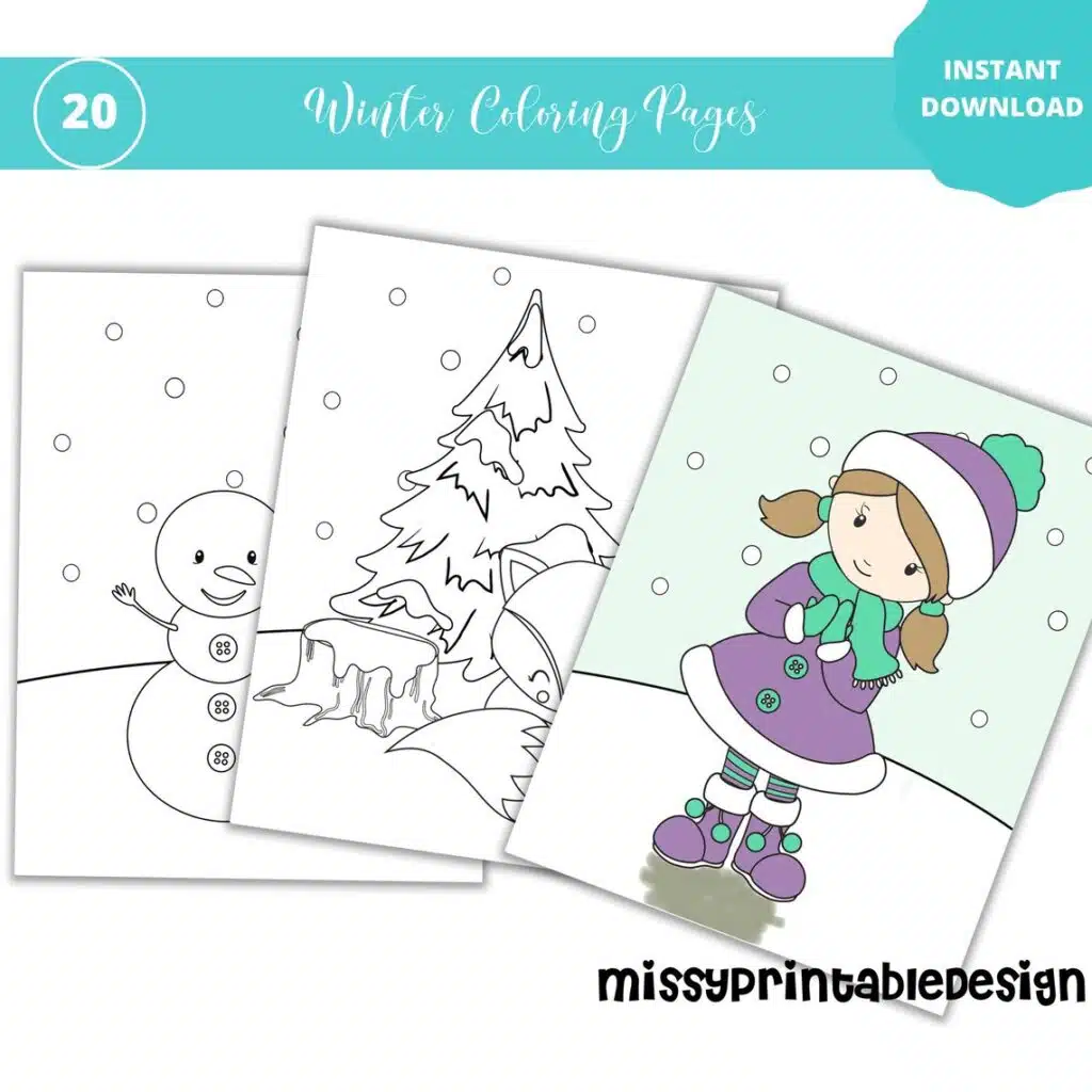 Free Printable Winter Activities For Kids - MissyPrintableDesign