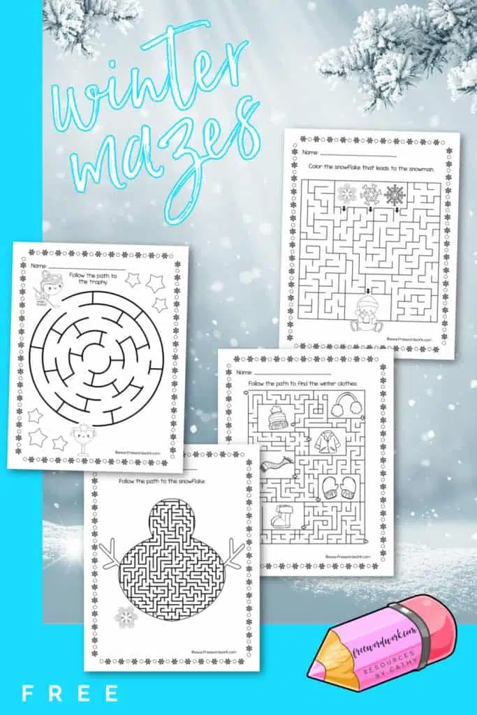 Free Printable Winter Activities For Kids - MissyPrintableDesign