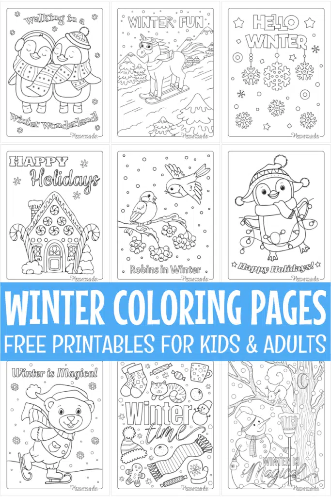 Free Printable Winter Activities For Kids - MissyPrintableDesign